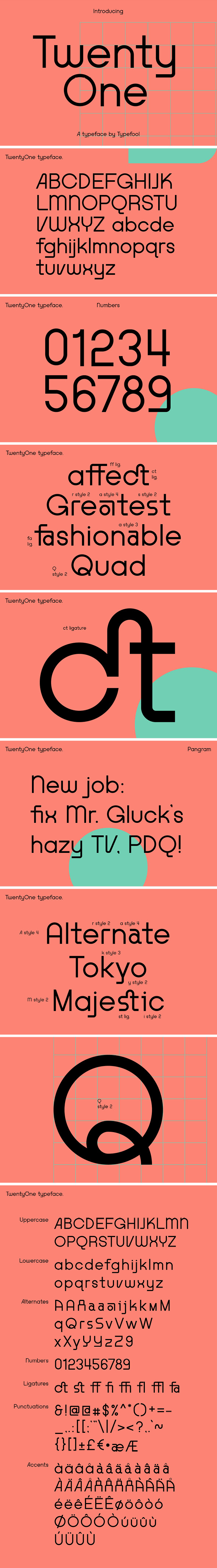TwentyOne - Font, Fonts | GraphicRiver